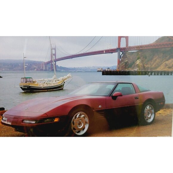 Impact Posters | Accents | Vintage Corvette Classic Car At San ...